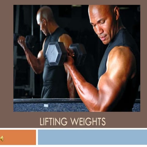 Lifting weights | PPT