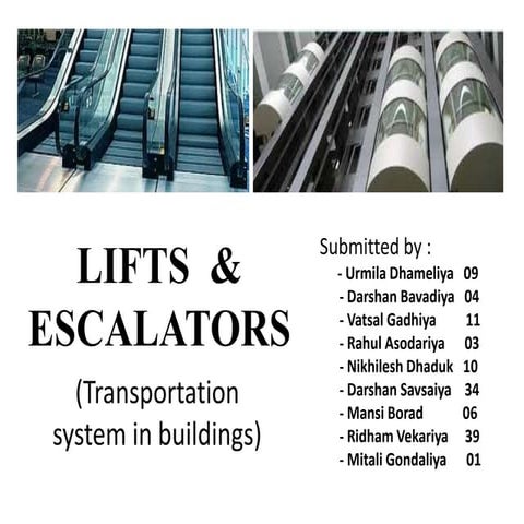 Elevator Codes in India -- IS 14665 at a glance | PPTX