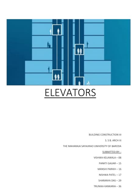 Vertical transporation systems in building | PPT