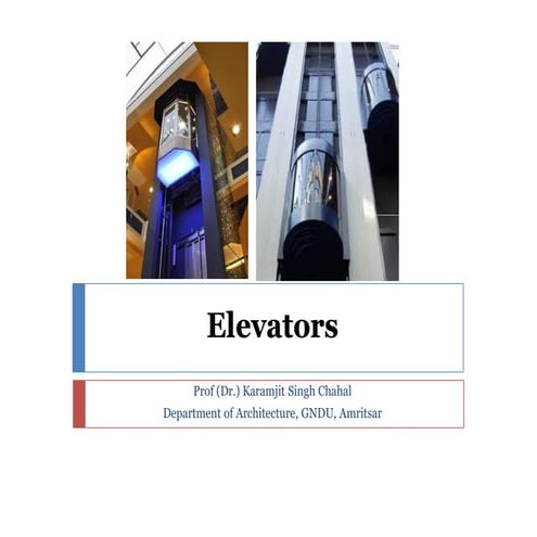 Elevator Codes in India -- IS 14665 at a glance | PPTX