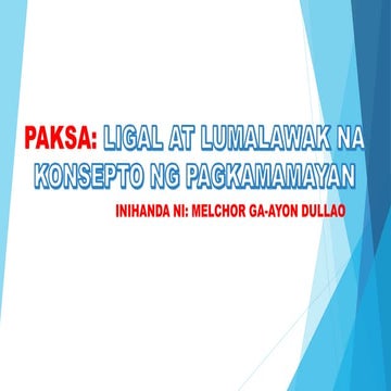 Ligal at lumalawak na konsepto ng pagkamamamayan | PPTX