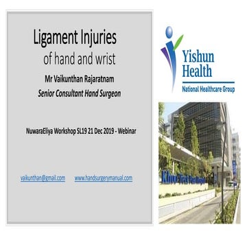 Ligament injuries of hand and wrist | PDF