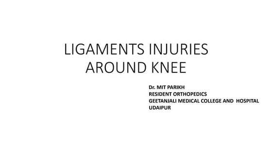 Ligament injuries of knee | PDF
