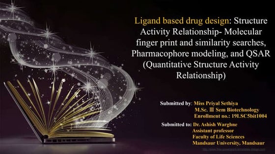 Lecture 4 Ligand Based Drug Design Ppt