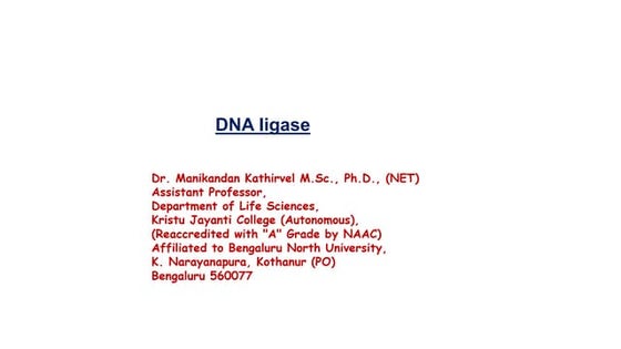 cohesive and blunt end ligation | PPT