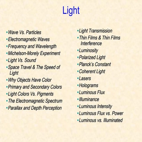 Light | PPT