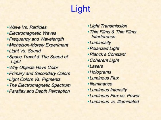 Nature of light | PPTX | Physics | Science
