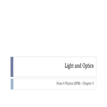 SPM Phyiscs - Light | PPT