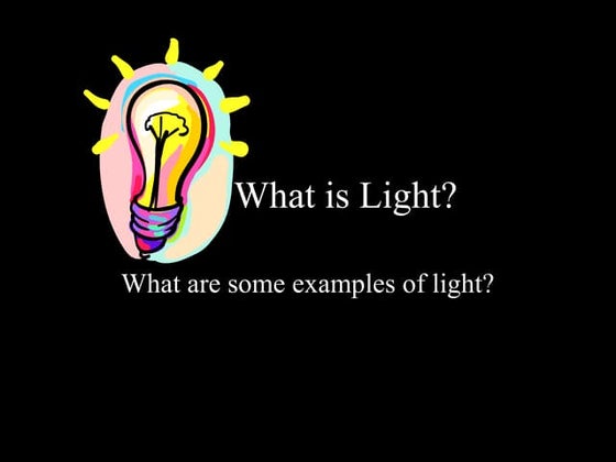 Characteristics of light | PPT