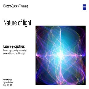 The nature of light | PPTX