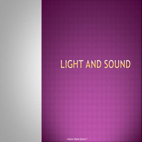 Light and sound | PPT