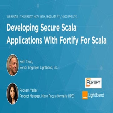 Developing Secure Scala Applications With Fortify For Scala Ppt 5603