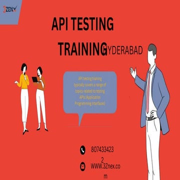 API testing training in hyderabad telangana | PPT