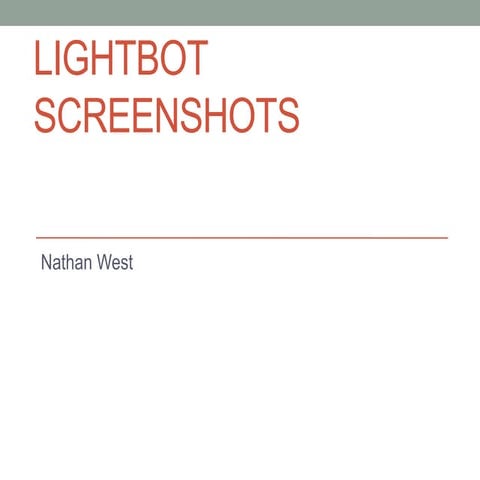 Lightbot screenshots 150313 | PPTX
