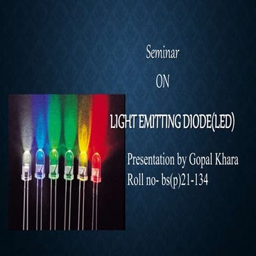 Light emitting diode of Semiconductor (LED).pptx