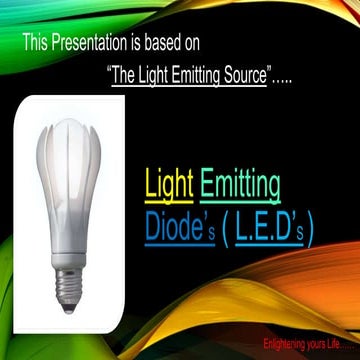 Light emitting diode’s a Basic Description of LED Bulbs... | PPTX