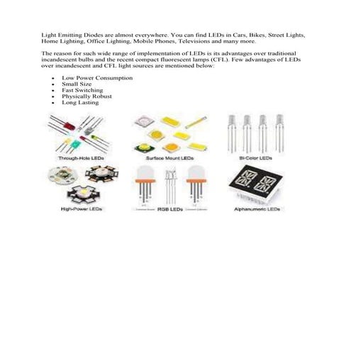 LED Lighting Types and Applications .docx | Home Appliances | Home & Garden