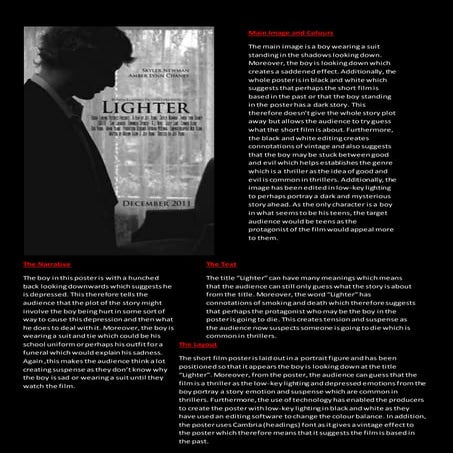 Alfie film poster analysis | DOCX