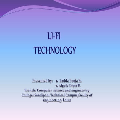 Light fidelity | PPT