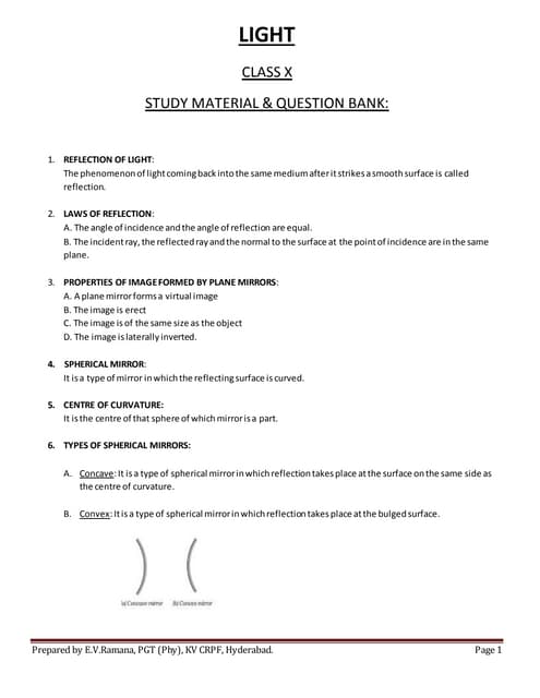 Lecture 2: Co-axial optical system and six cardinal points | PPTX