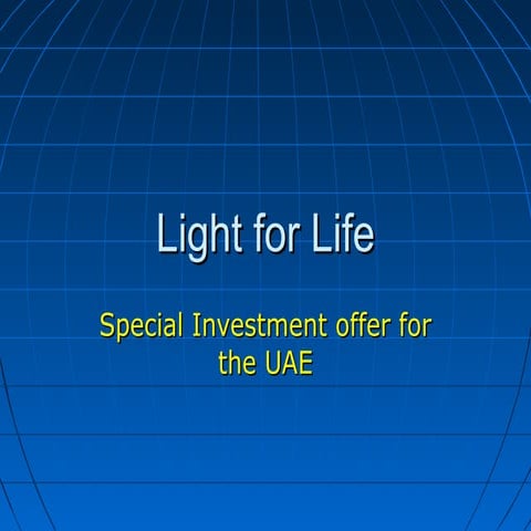 Light for life | PPT