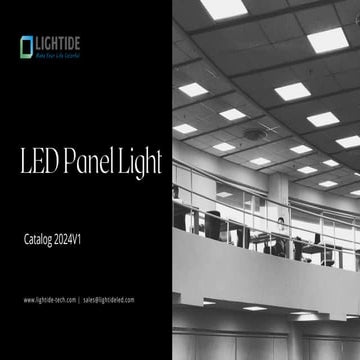 Upgrade Your Space with Lightide's Cool LED Panel Lights | PPT