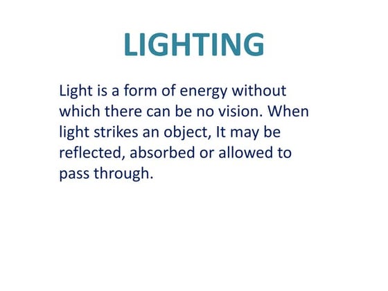 Lighting | PPT | Interior Decorating | Home & Garden