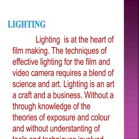 Lighting | PPT