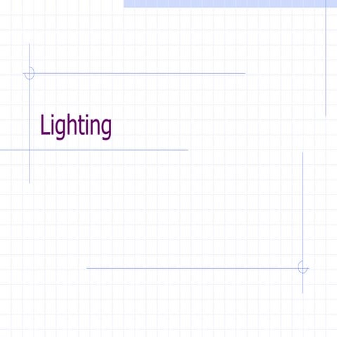 LIGHTING AND TYPES OF DIFFERENT Lighting.ppt