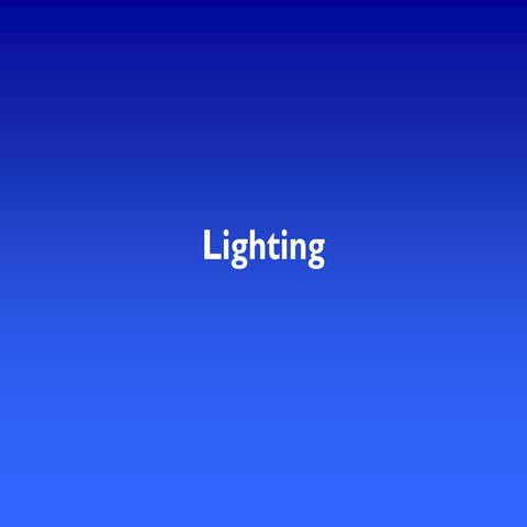 Lighting | PPT