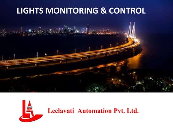 Smart street lighting control system project PPT | PPT