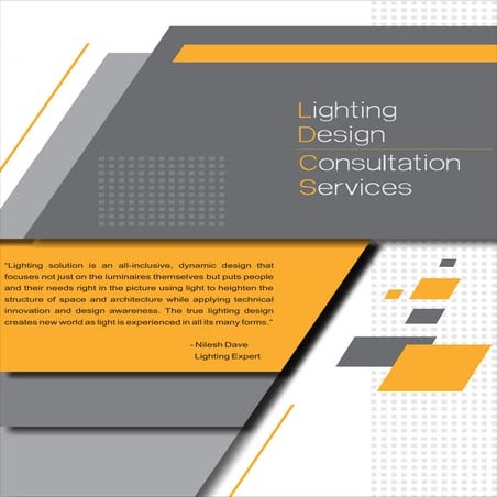 Lighting design consultation services | PDF