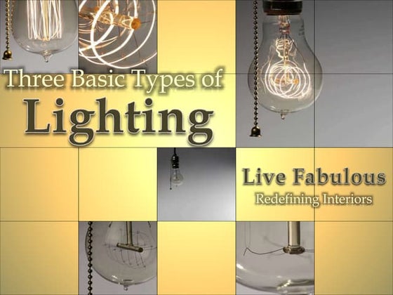 Types of lighting & lighting fixtures | PPT