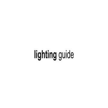 Lighting guide | PPT