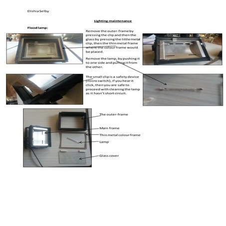 Lighting maintenance | PDF