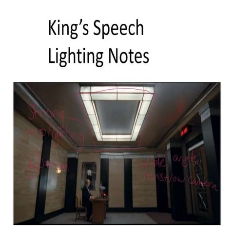 The King's Speech Lighting notes | PPTX