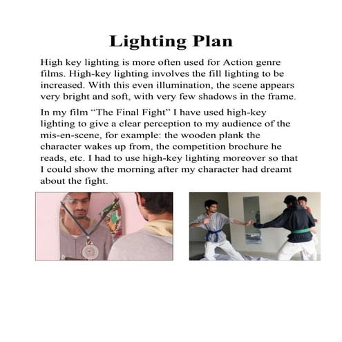 Lighting plan | DOCX