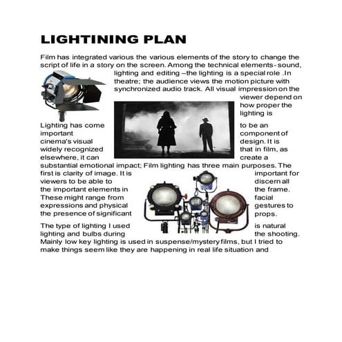 Lighting plan | PDF