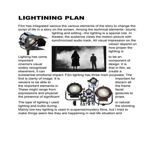 Lighting plan | DOCX