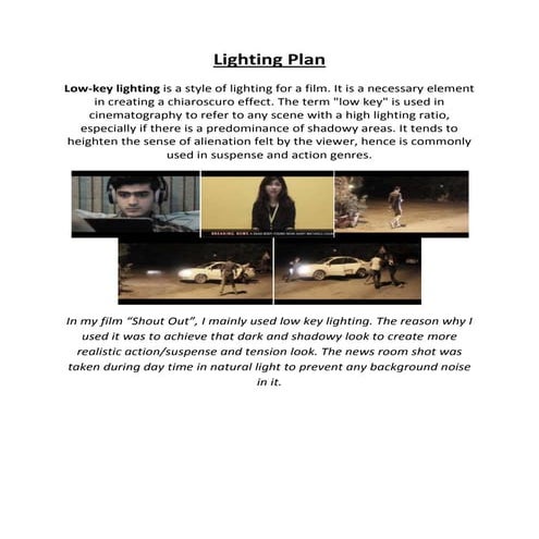 Lighting plan | DOCX