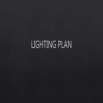 Lighting plan | PPTX