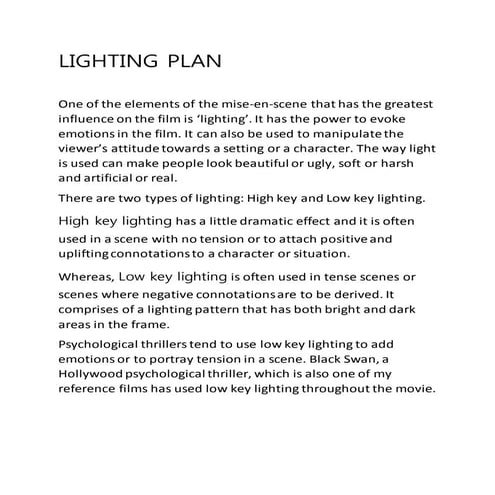 Lighting plan | PDF