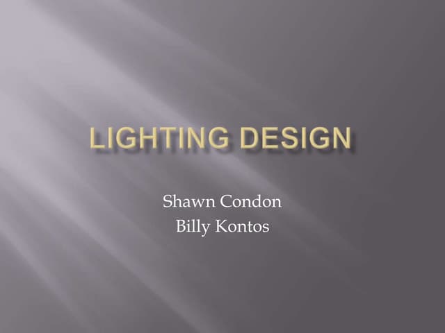 Overview of Lighting Design using Dialux 4.6 | PPT