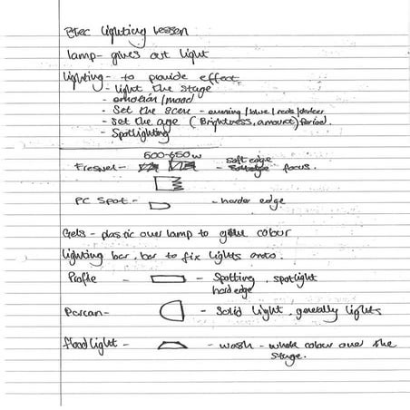 Lighting practical notes | PDF