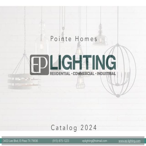 Catalogo de lamparas El Paso Ligting 2024 | PDF