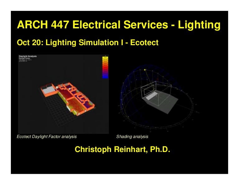 Lighting simulation i