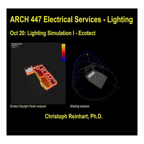 Lighting simulation i | PDF | Remodeling & Construction | Home & Garden