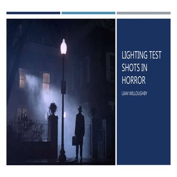 Lighting test shots in | PPT