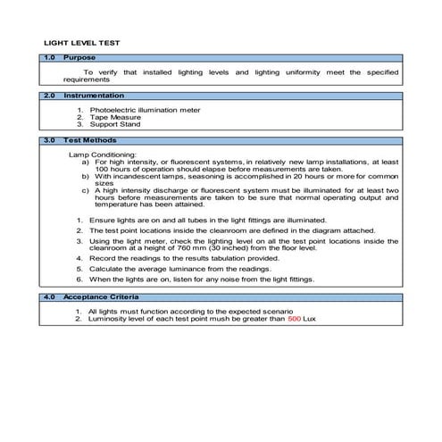 Light level draft | PDF