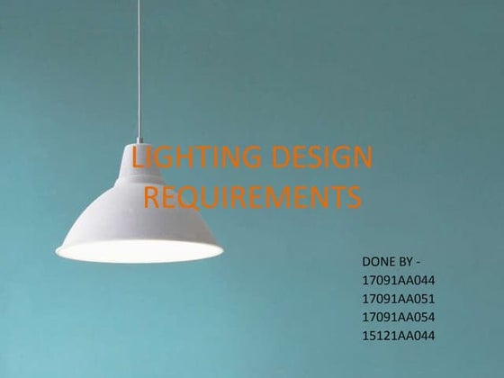 Types of lighting & lighting fixtures | PPT